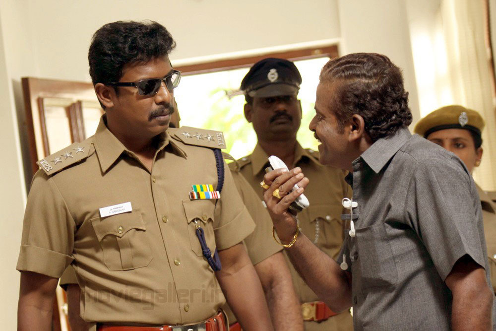 Samuthirakani at Eesan Movie Stills, AL Alagappan at Eesan Movie Photo ...