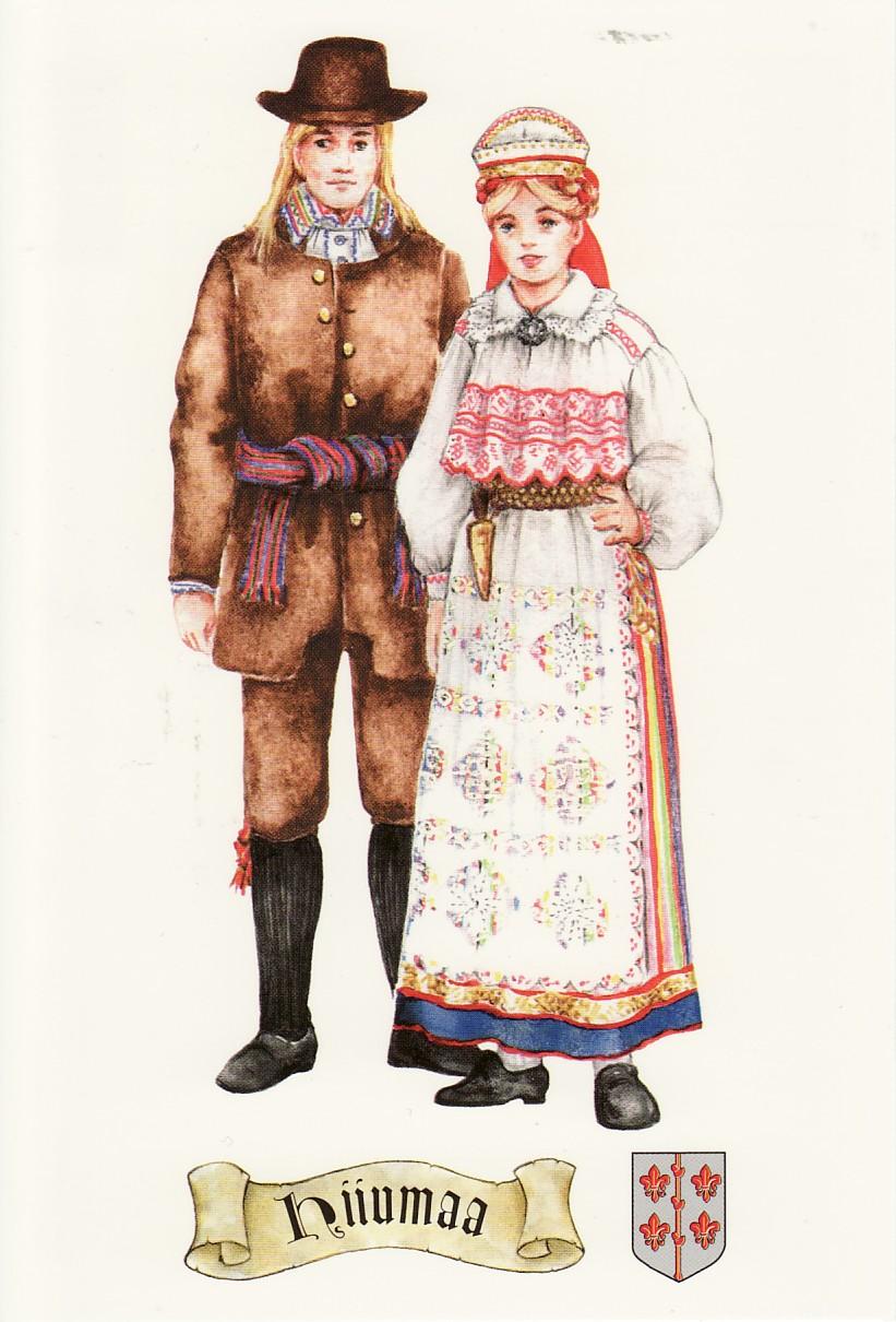 ULVIKARU POSTCARDS: ESTONIA - National costumes of Hiiumaa