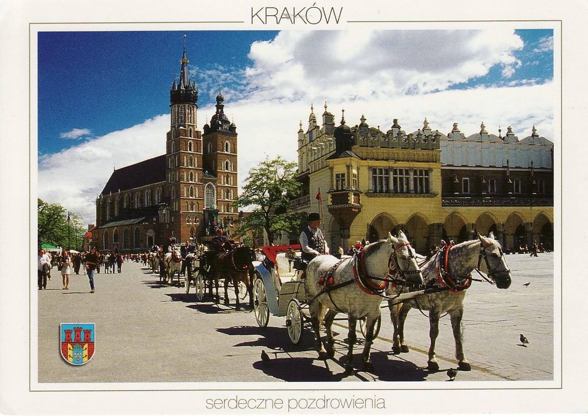 ULVIKARU POSTCARDS: POLAND - Kraków / Main Market Square. St. Mary's ...