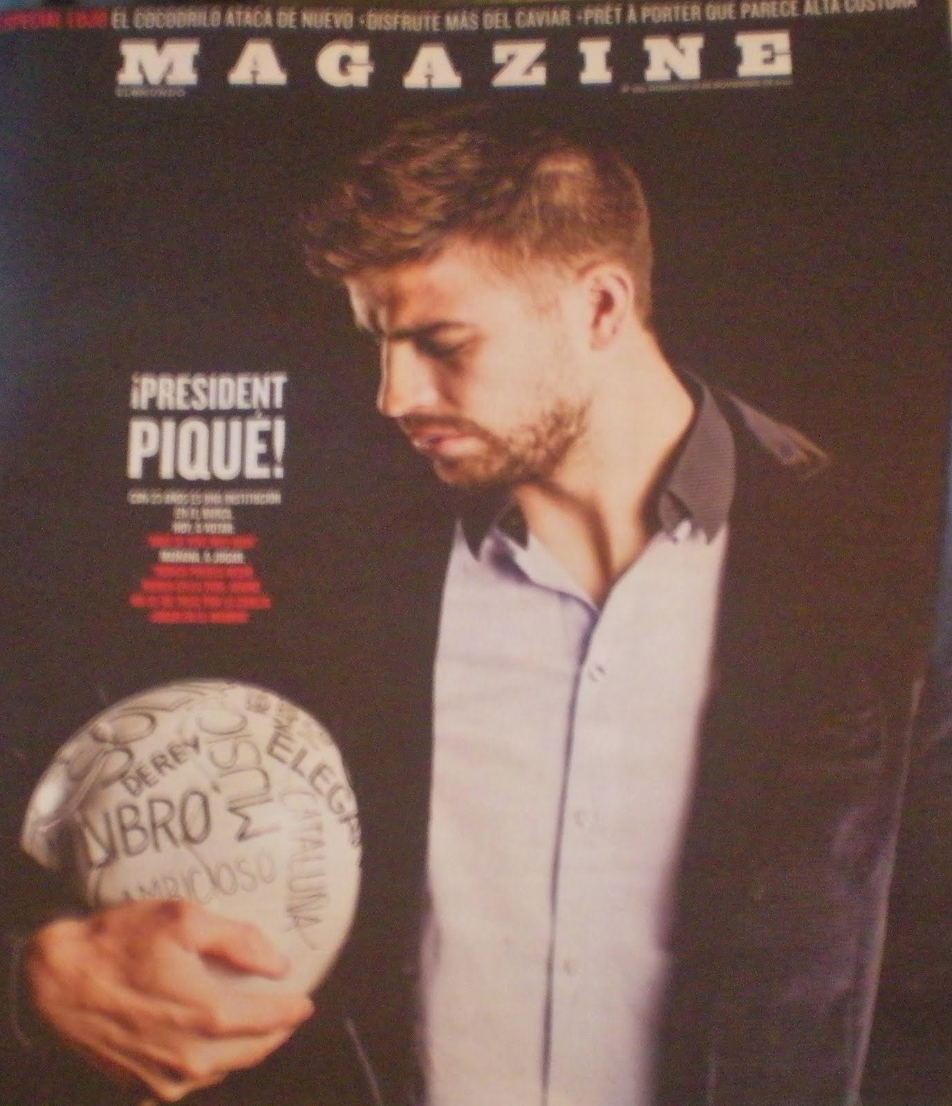 Víctimas de la sonrisa de Gerard Piqué: Scans de la revista Magazine de ...