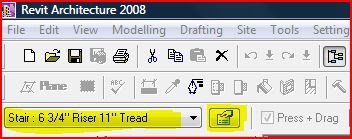 Revit 24/7: How do I change the riser height and thread depth?