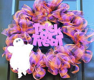 Party Ideas by Mardi Gras Outlet: Deco Mesh Halloween Wreath created by ...