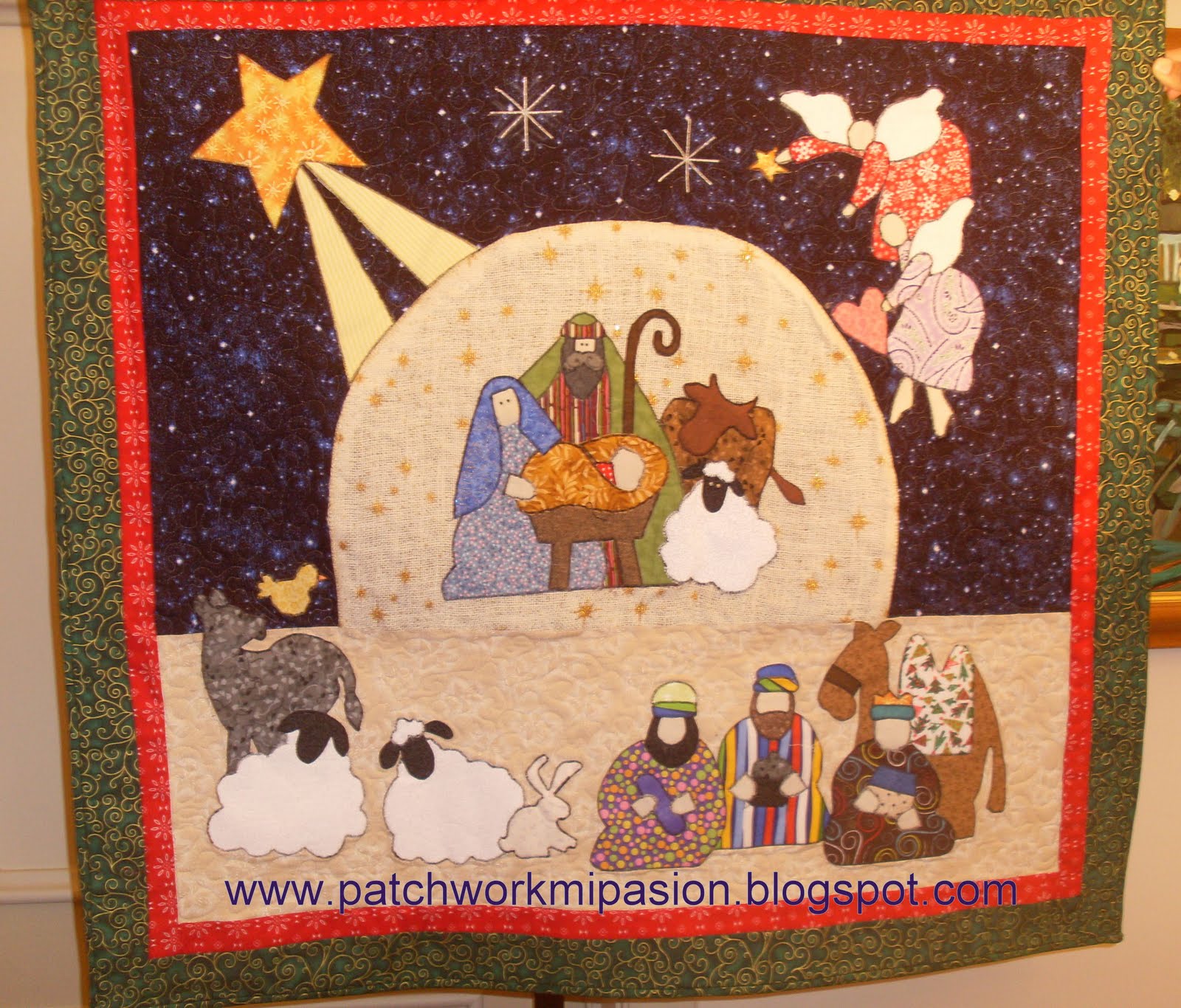 PATCHWORK MI PASION: TAPIZ NAVIDAD: NACIMIENTO DE JESUS