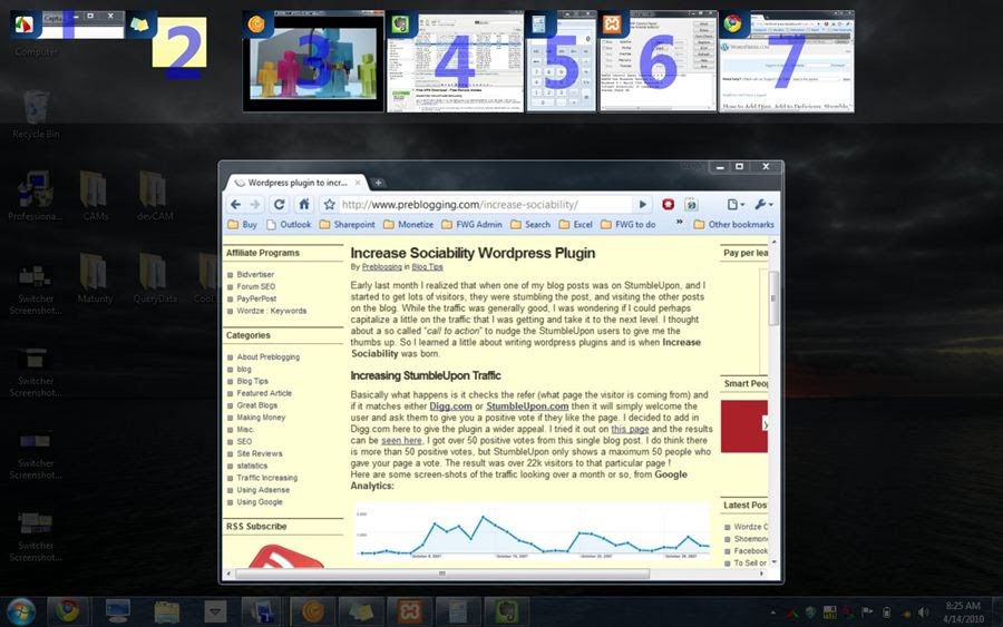 [Windows] Switcher: Pengganti Fungsi ALT+TAB yang Elegan
