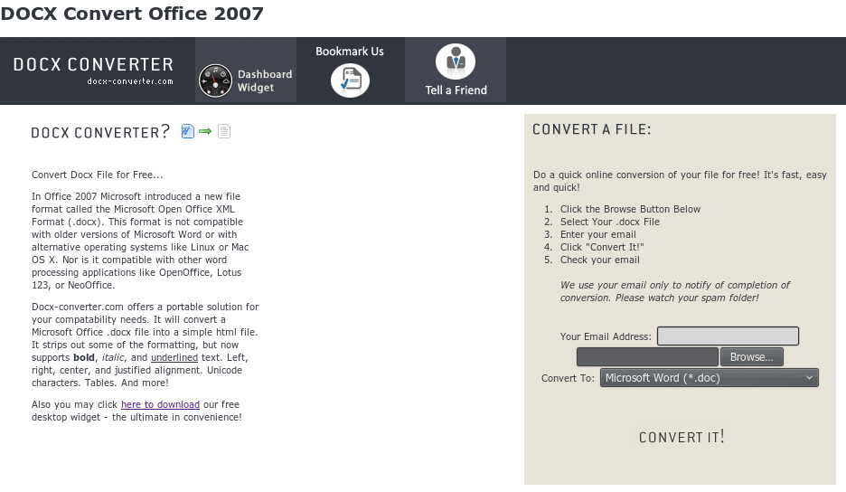 [Cool Site] Docx-Converter: Situs untuk Merubah File *.docx ke Format ...