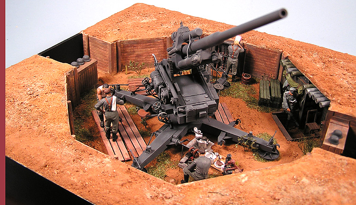 Houston Armor Club (HAC): COMPLETED - 105mm Flak Diorama
