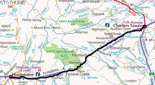 4 pedals & 4 paws: Hughenden to Charters Towers