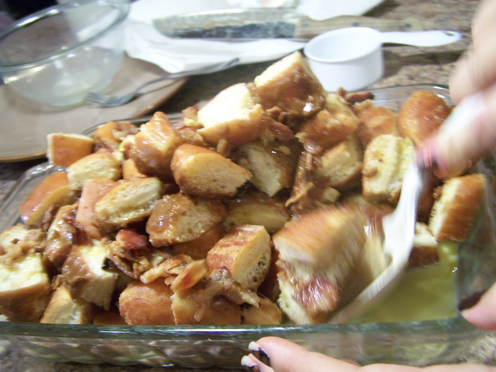 The Peppered Pantry: Maple Bar Bread Pudding