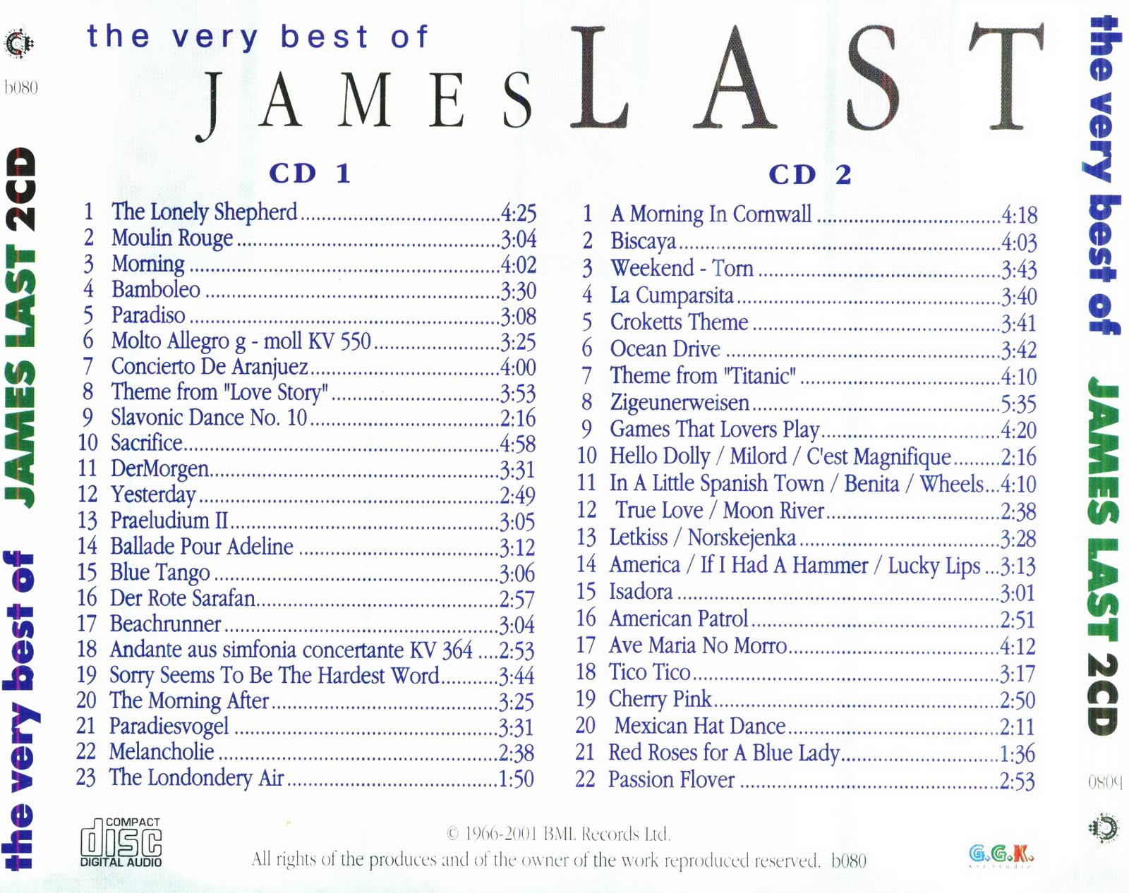 My music new: James Last - The Very Best of James Last - CD1, CD 2
