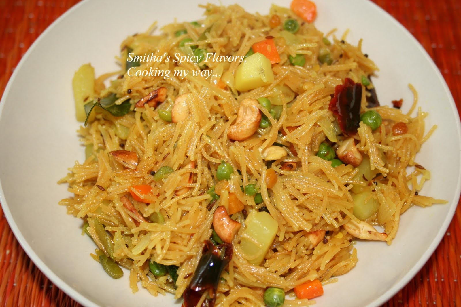 Healthy Vegetable Semiya Upma - Today's morning breakfast ~ Smitha's ...
