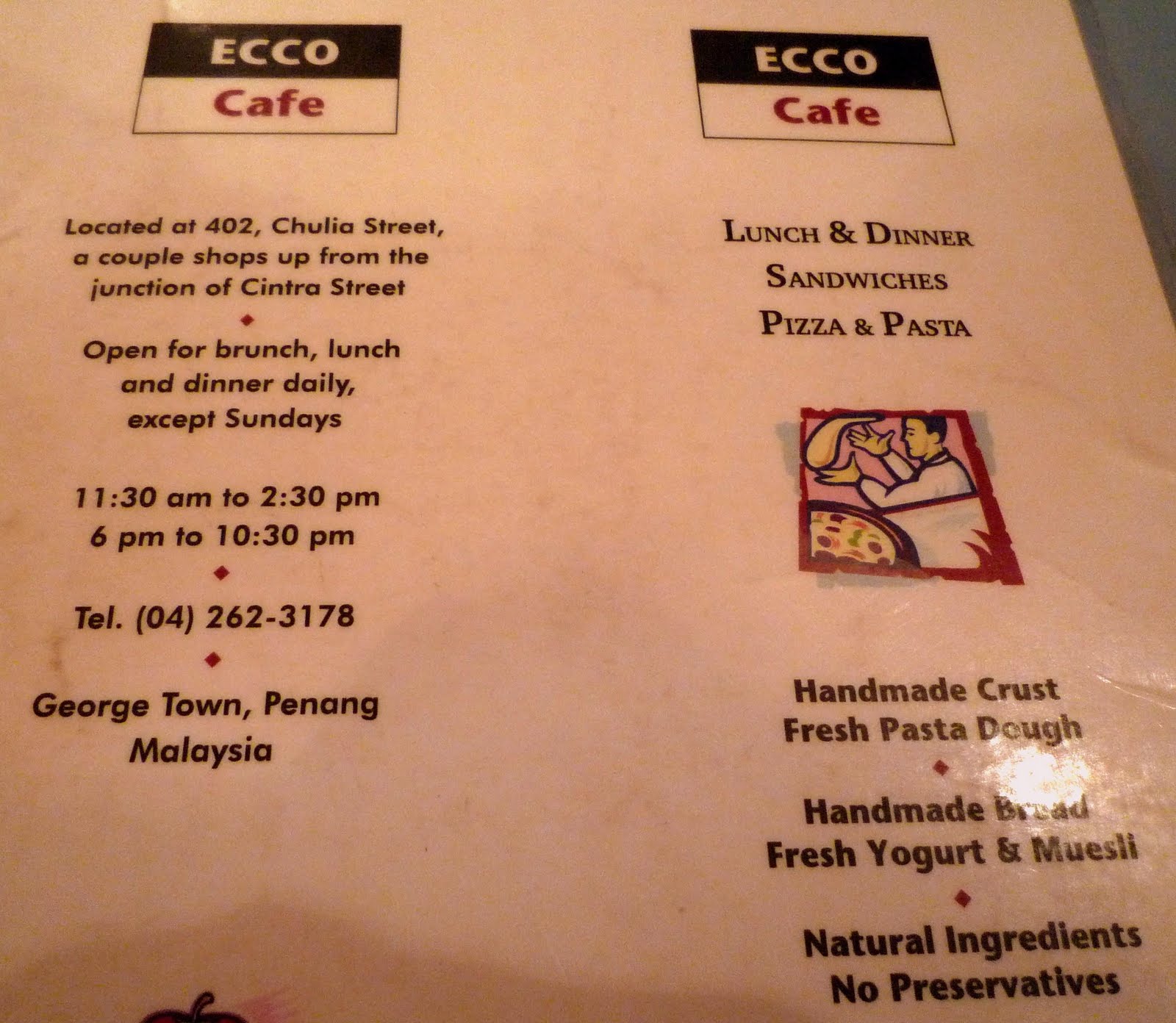 A Coffeeholic's Travel Tale: Homestyle Italian Fare at Ecco Cafe