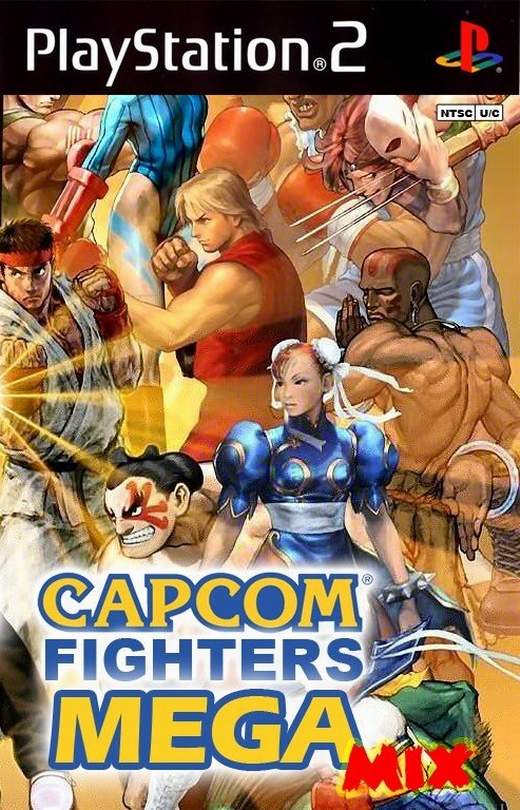 Lista DVD PS2: Capcom Fighters MegaMix (5 em 1) - PS2