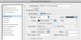 Tips & Techniques: Vertical rules with paragraph styles
