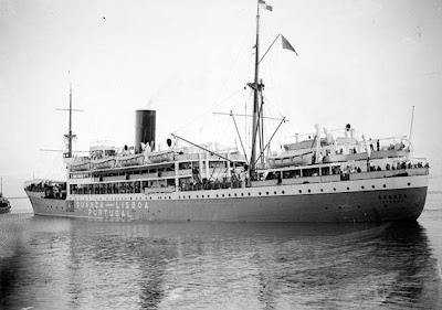 SHIPS & THE SEA - BLOGUE dos NAVIOS e do MAR: Paquete QUANZA de 1929