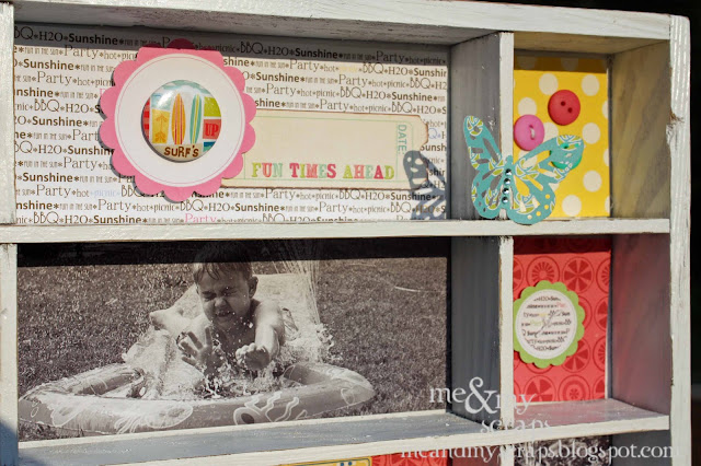 me & my scraps: thrifty thursday ~ wooden photo collage