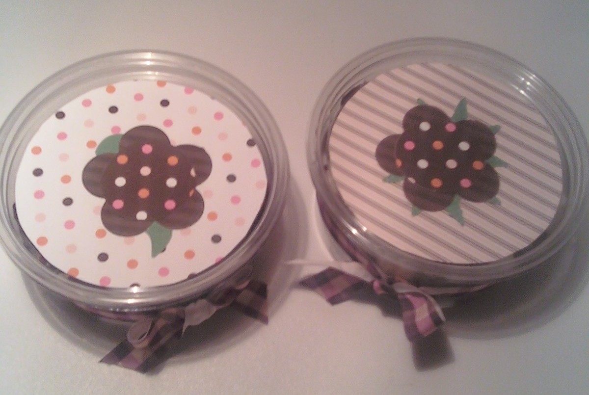 Dogg and Pony Show: Recycled chocolate cherry containers-fun to eat!