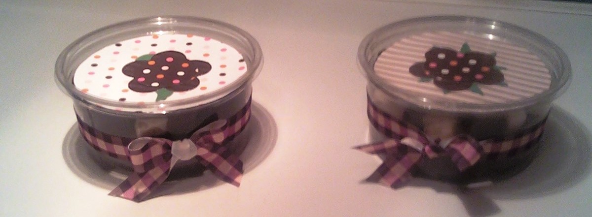 Dogg and Pony Show: Recycled chocolate cherry containers-fun to eat!
