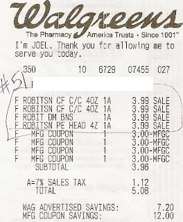 We Owe How Much?!?: Walgreens Receipt