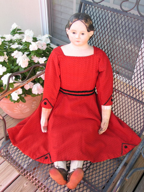 Maida Today: Antique Red Boy's Dress