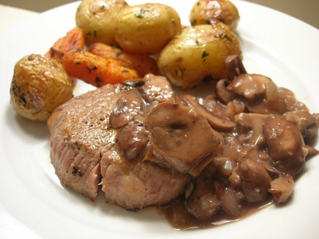The Cooking Academic Steaks With Simple Mushroom Pan Sauce