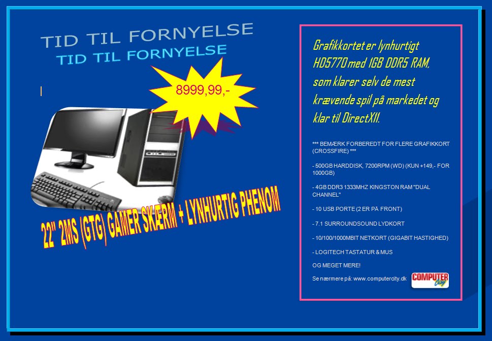 Naila: Reklame til spil computer:)