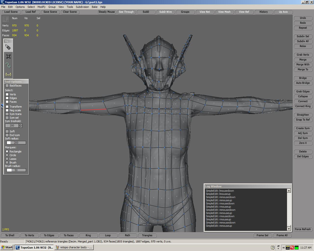 The Daily Blogg...: retopo character..