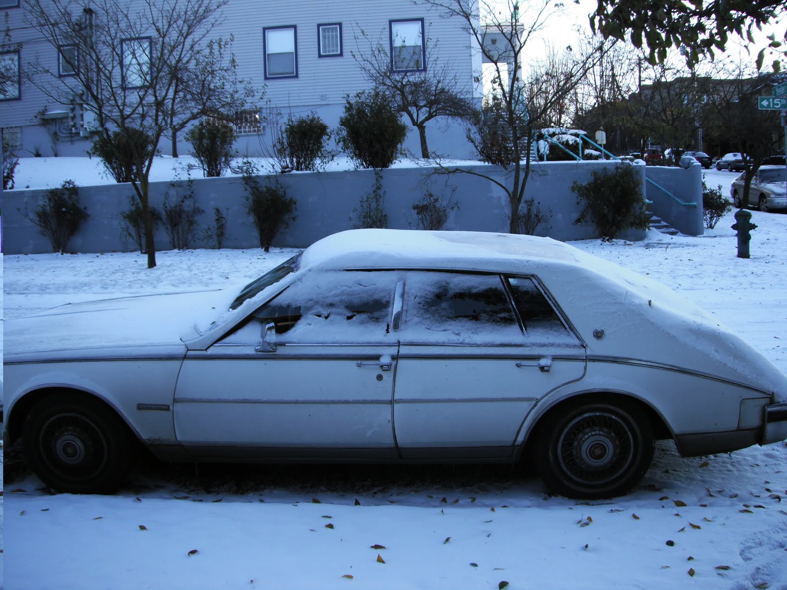 blown brown vanagon: snow makes even the shittiest cars pretty