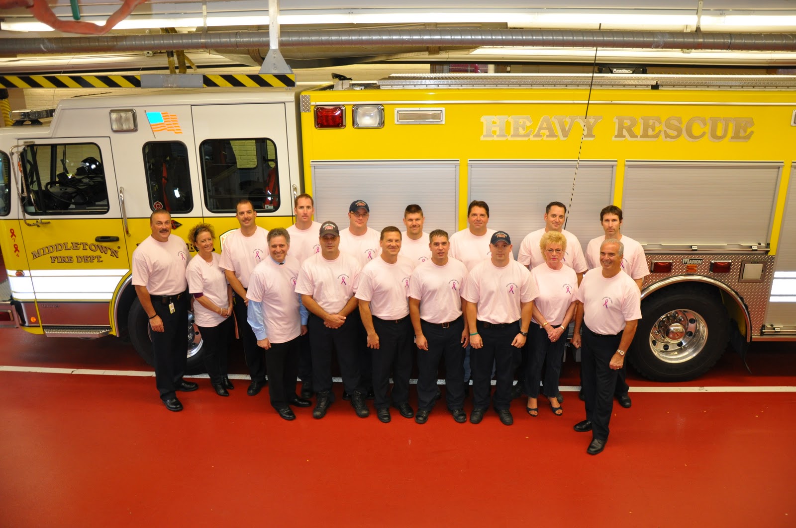 middletowneye: Firefighters Pretty in Pink