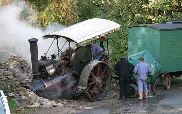 Nothing To Do With Arbroath: 130-year-old traction engine crashes ...
