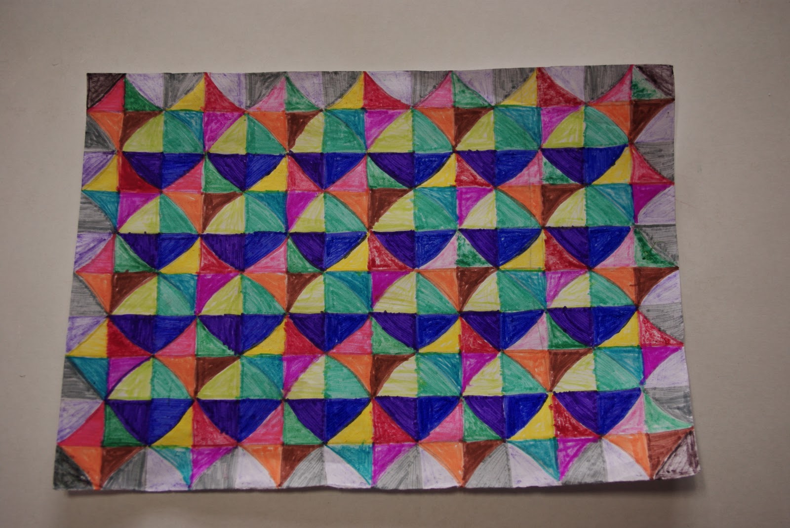 Profesor-Vasile Emanuel Urda: compozitie decorativa - cl V-VI Cornesti