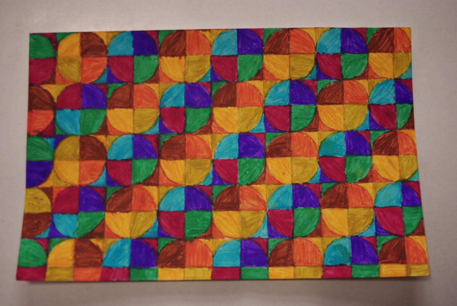 Profesor-Vasile Emanuel Urda: compozitie decorativa - cl V-VI Cornesti