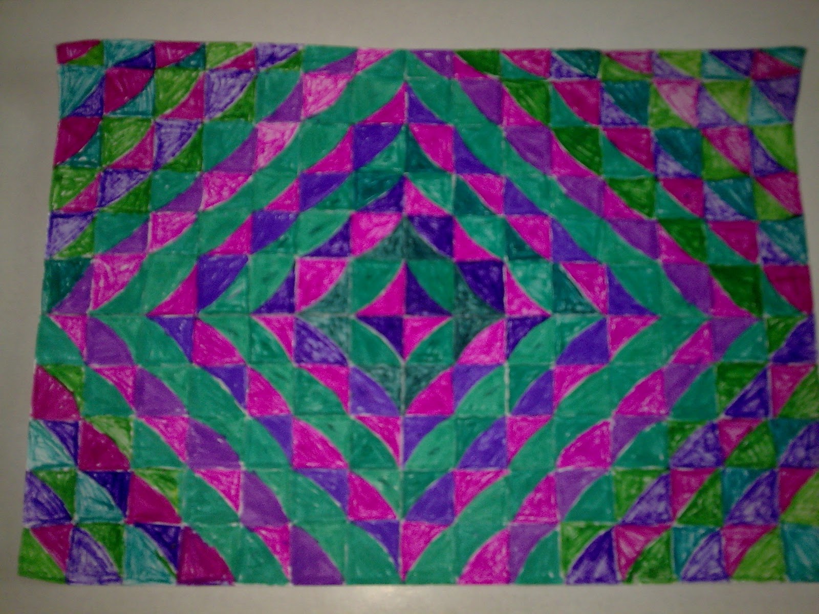 Profesor-Vasile Emanuel Urda: compozitie decorativa - cl V-VI Cornesti