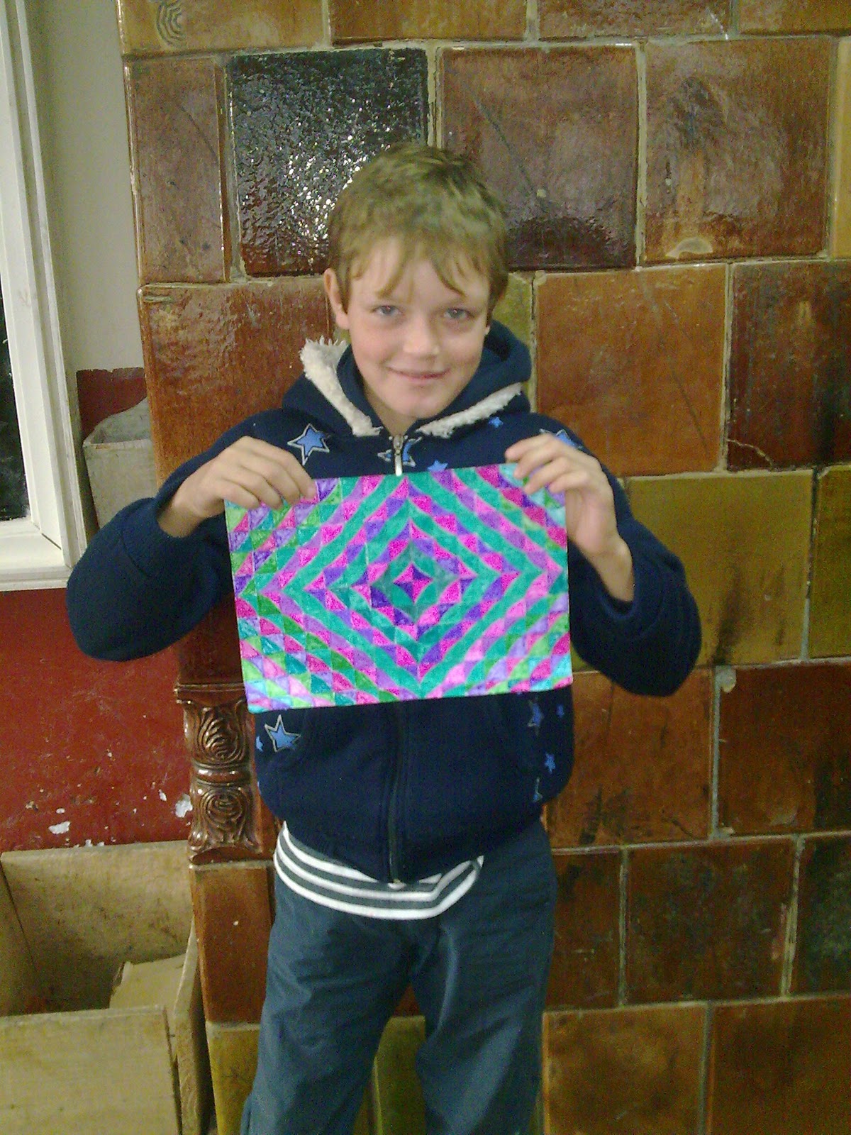 Profesor-Vasile Emanuel Urda: compozitie decorativa - cl V-VI Cornesti