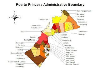 Puerto Princesa MAP: Administrative Boundaries