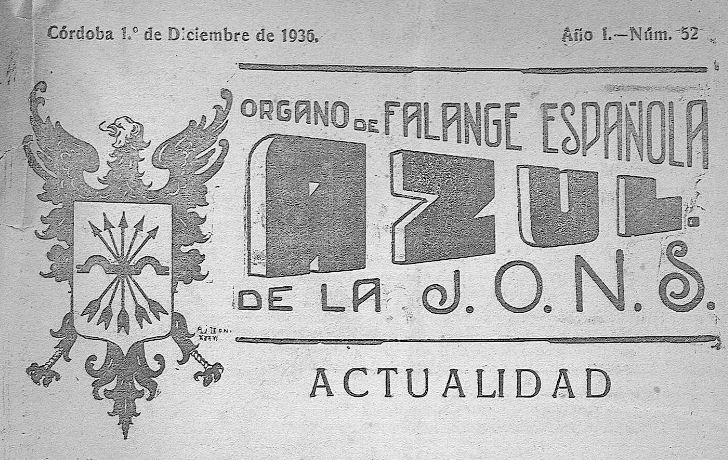 Córdoba No Conforme El Órgano De Fe De La Jons De CÓrdoba 1936 41