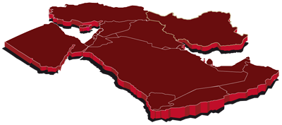 Gallery Vector Art: "3D map of the middle east"