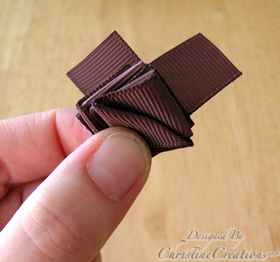 ChristineCreations: Fabulous Friends Challenge & Ribbon Rose Tutorial