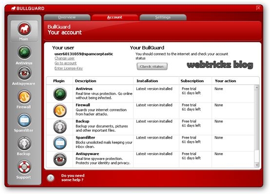 Free BullGuard Internet Security 9 | webtrickz blog