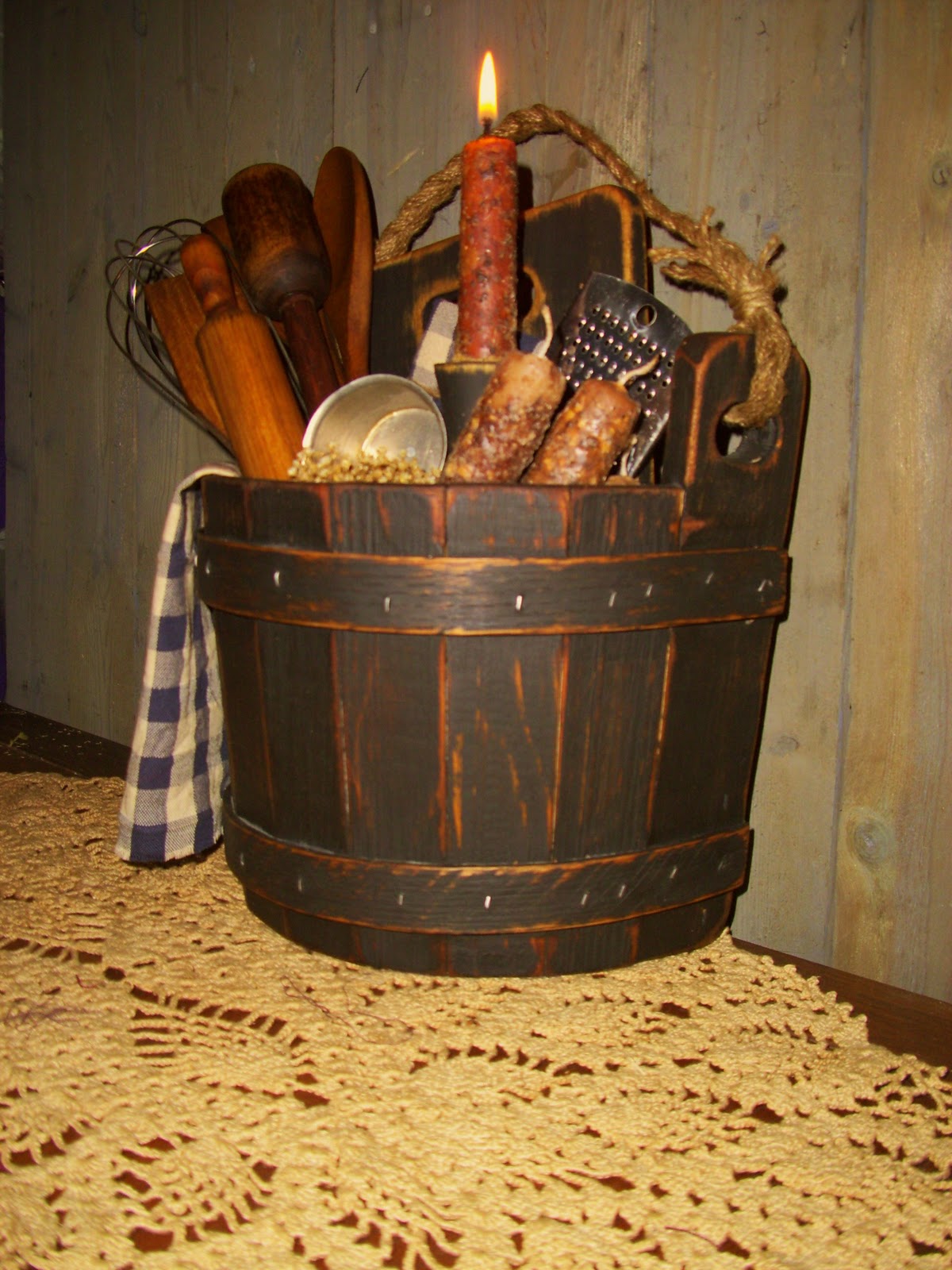 My Primitive Creations by Tonya: To die For Firkin Bucket Winner ...