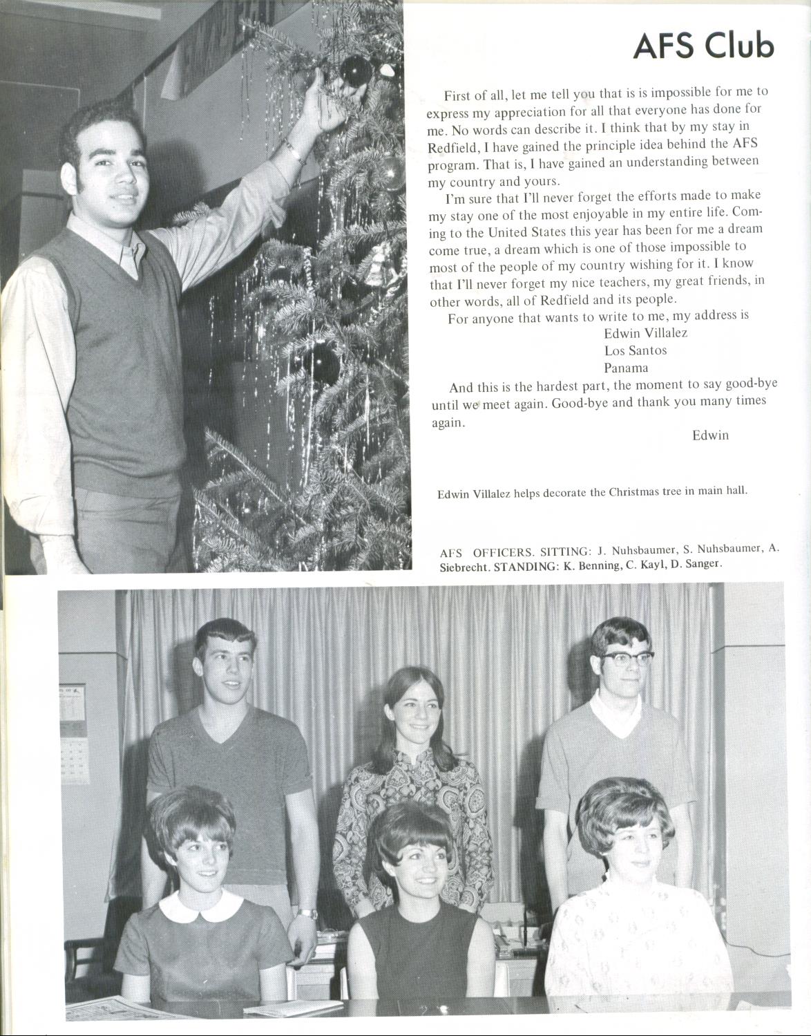 Redfield High School Class of 1970 40 Year Reunion: Senior Annual- 1970 ...