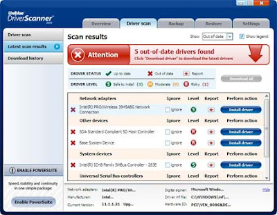 Uniblue Driver Scanner 2009 Download