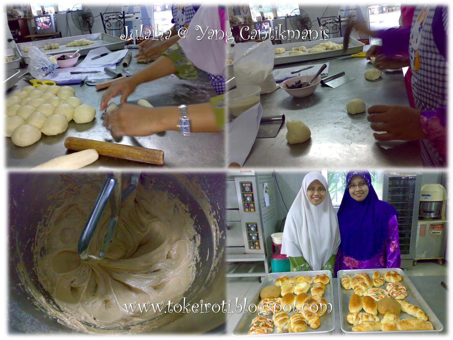 Yang Cantikmanis Bake Shoppe: Baking Class - Pelbagai jenis roti lembut ...