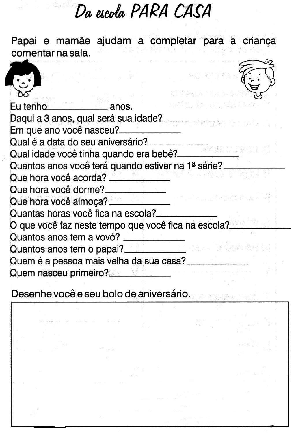 Descobridores Mirins: ATIVIDADES 3ªANO