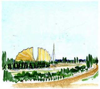 Archipedia: Tor Vergata University (Roma II) by Santiago Calatrava