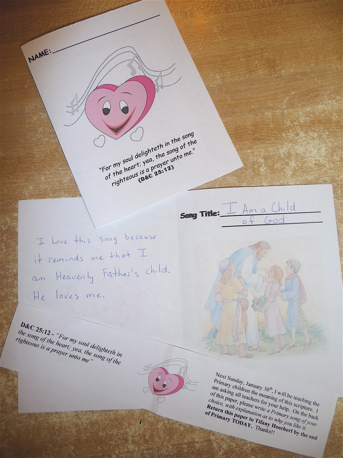 Precious Primary: Song of the Heart