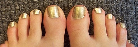 Nail Art Tuesday: Gold Toes