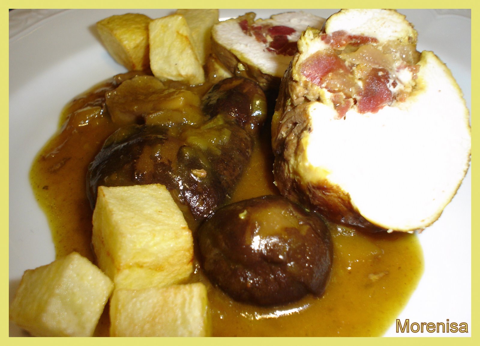 LA COCINA DE MORENISA: Pechuga de Pollo Rellena al Curry