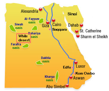 The White Desert (Sahara) is a unique geological phenomenon.