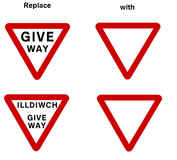 Signage improvements: Give Way and Stop signs | glob on someday