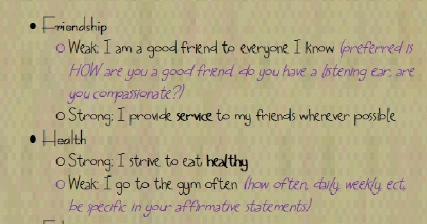 GS 101: Personal Creed Doc.: EXAMPLE (Values- positive affirmations)